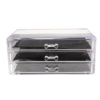 China High Quality Multifunction Plastic Jewelry Storage Box Cosmetic Organizer with Drawers for Storage and Display for sale