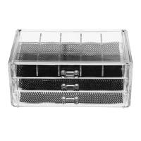China High Quality Multifunction Plastic Jewelry Storage Box Cosmetic Organizer with Drawers for Storage and Display for sale