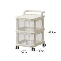 China Multi-Layer Mobile Storage Shelf Kitchen Floor Cart Bedroom Baby Snack Storage Bathroom Utility Cart for sale