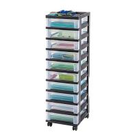 China Wholesale Modern Minimalist Style Durable and Portable PP Shell with Metal Frame Tiered Plastic Storage Cabinet for sale