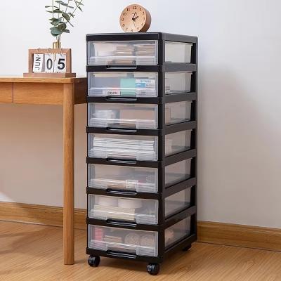 China High Quality Plastic Multi Layer Collating Drawer Storage Box Minimalist Living Room Floor Storage for A4 Paper for sale