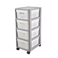 China Hot Sale Durable Plastic Storage Cabinet Drawers Multi Layer Cabinet Drawer Cart with Wheels for Home Office for sale