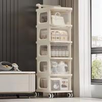 China Household Storage Rack Toys Cabinet Holder Rack Movable Storage Drawer Organizer Multi-Layer Trolley Cart for sale