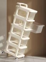 China Household Storage Rack Toys Cabinet Holder Rack Movable Storage Drawer Organizer Multi-Layer Trolley Cart for sale