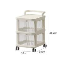 China Household Storage Rack Toys Cabinet Holder Rack Movable Storage Drawer Organizer Multi-Layer Trolley Cart for sale