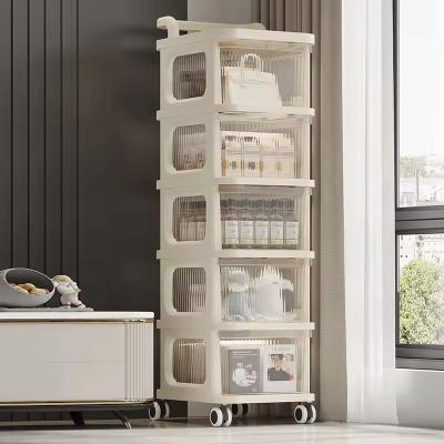 China Factory Direct Sale Toys Cabinet Holder Rack Movable Storage Drawer Organizer Storage Cart with Wheels for sale