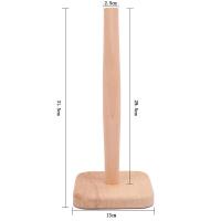 China Kitchen Paper Towel Rack Roll Paper Cling Film Lazy Rag Storage Rack Creative Vertical Wooden Storage Shelf for sale