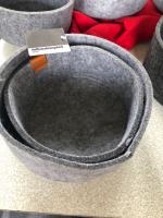 China Wholesale Felt Storage Basket Jewelry Key Box Desktop Snacks Sundry Small Storage Box Grow Bag for sale