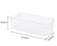 China Acrylic Transparent Refrigerator Vegetable Cosmetics Snack Sundries Storage Box Food Grade Frozen Display Box Storage Box for sale