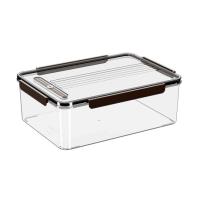 China Crisper Modern Square Food Grade Refrigerator Storage Box PC Storing Kitchen Vegetables Fruits Frozen Foods Bento Sealed for sale