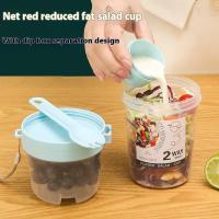 China Factory Wholesale High Quality Transparent Salad Cup Large Capacity Plastic Food Storage Cup for sale