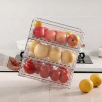 China Hot Selling Food Grade Refrigerator Fresh Keeping Box Plastic Transparent Food Fruit Vegetable Storage Box for sale