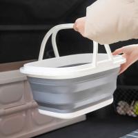 China Outdoor Portable Foldable Hand Basket Outdoor Picnic Basket Foldable Mop Bucket Household Laundry Basket Portable Foldable Basin for sale