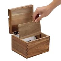 China Hanging Wooden Kitchen Food Storage Bag Organizer Storage Box Garbage Bag Storage Box for sale