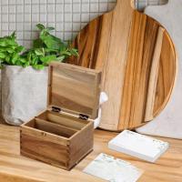 China Hanging Wooden Kitchen Food Storage Bag Organizer Storage Box Garbage Bag Storage Box for sale