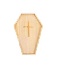 China Modern Gothic Tray Solid Wood Foldable Coffin Snack Food Fruit Tray for Kitchen Living Room for sale