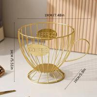 China Hot Selling Factory Custom Nordic Minimalist Style Luxury Coffee Storage Metal Rack for sale