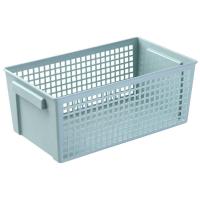 China Custom Plastic Rectangle Storage Basket for Kitchen Living Room Bath Toy Organizer Clothing Snack Storage for sale