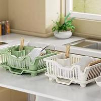 China Household Fabric Dish Bowl Drain Tray Storage Rack Tableware Counter Top Chopsticks Filter Water for Kitchen for sale