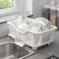 China Fabric Dish Storage Rack Drain Bowl Tray Sink Storage Rack Tableware Household Kitchen Countertop Chopsticks Filter Water for sale