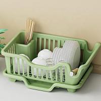 China Fabric Dish Storage Rack Drain Bowl Tray Sink Storage Rack Tableware Household Kitchen Countertop Chopsticks Filter Water for sale