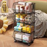China Factory Wholesale Custom Metal Shelving Portable Shelf Multi Tier Shelf Kitchen Storage Rack for sale