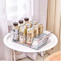China Large Capacity Acrylic Sorting Box Clear Desktop Organizer with Card Dividers for Snacks Sundry Office Supplies for sale