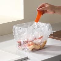 China Wholesale Storage Basket Sanitary Pail Office Kitchen Use Desktop Trash Can Transparent Mini Desktop Storage Pail for sale