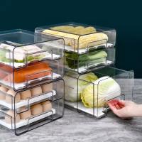 China Factory Direct Sale Large Capacity Transparent Plastic Storage Box Household Rectangle Food Freshness Preservation Container for sale