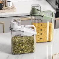 China Factory Price Large Capacity Moisture-Proof Transparent Grain Storage PP Material Measuring Cup Rice Bucket Bottle for sale