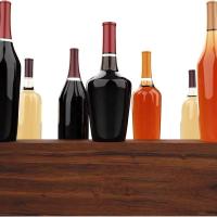 China Quality Vintage Fashion Solid Wood Three Tier Home Bar Organizer Wine Rack Display Cabinet for Wine Bottle Storage for sale