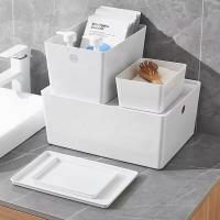 China Luxury Storage Box Plastic Divider Household Kitchen Desktop Storage Box Cabinet Storage Box for Sundries Clothing for sale