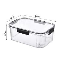 China Moisture-Proof Transparent Food Storage Box Fruits Vegetables Picnics Refrigerator Storage for sale