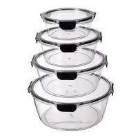 China Custom Four-Piece Transparent Seal Vegetable Storage Box Food Grade Classic/Home Kitchen Organizer Injection Techniques for sale