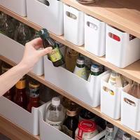 China Wholesale Price  Plastic Bathroom Toy Organizers Basket Kitchen Cabinet Pantry Classification Storage Container for sale