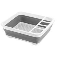 China Collapsible Bowl Stand Kitchen Retractable Drain Rack Rack Tableware Drain Storage Box Sink Bowl Chopsticks Drain Basket for sale