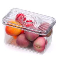 China Hot Sale Fresh Plastic Food Container Set Storage Boxes Refrigerator Food Boxes Transparent Kitchen Storage Boxes for sale