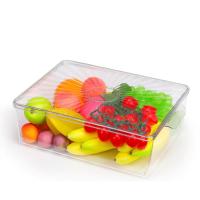 China Hot Sale Fresh Plastic Food Container Set Storage Boxes Refrigerator Food Boxes Transparent Kitchen Storage Boxes for sale