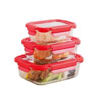 China BPA-Free Microwave-Safe Glass Lunch Boxes Food Storage Set Leakproof Meal Prep Containers with Lids for sale