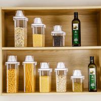 China Wholesale Modern Design Kitchen Grain Storage Jars Rice Containers Dried Fruit Containers with Sealed Lid for Food Storage for sale