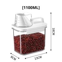 China Wholesale Modern Design Kitchen Grain Storage Jars Rice Containers Dried Fruit Containers with Sealed Lid for Food Storage for sale