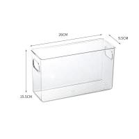 China Premium Fridge Organizer  Food Grade Plastic Large Capacity Clear Bins for Refrigerator Storage Kitchen Cabinet Organizer for sale