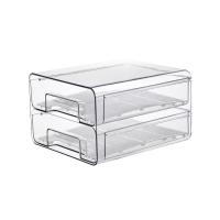 China Wholesale Price Transparent Plastic Refrigerator Egg Dispenser Household Rectangle Food Freshness Preservation Container for sale