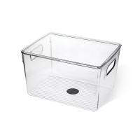 China Durable Shatterproof Acrylic Fruit and Veggie Bin Jumbo Clear Storage Container for Refrigerator Countertop Pantry Organization for sale