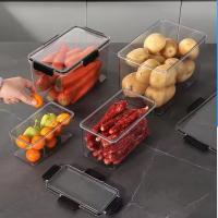 China Hot Selling Durable Frozen Sealed Transparent Fresh-keeping Box Food Grade Refrigerator Dedicated Storage Box Food Storage Box for sale