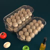 China Modern Design Transparent PET Plastic Fridge Food Organizer Refrigerator Storage Boxes for Vegetables Fruits for sale