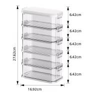 China Lunch Boxes Transparent Large Capacity Kitchen Organizer Dry Food Storage Box Kitchen Storage Containers Household Items for sale
