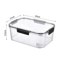 China Moisture-Proof Transparent Food Crisper Kitchen Storage Fruits Vegetables Picnics Refrigerator Crisper Category Storage for sale