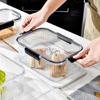 China Moisture-Proof Transparent Food Crisper Kitchen Storage Fruits Vegetables Picnics Refrigerator Crisper Category Storage for sale