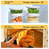 China Factory Wholesale Borosilicate Glass Bento Lunch Box Air Tight Food Container for Food with Locking Lids for sale